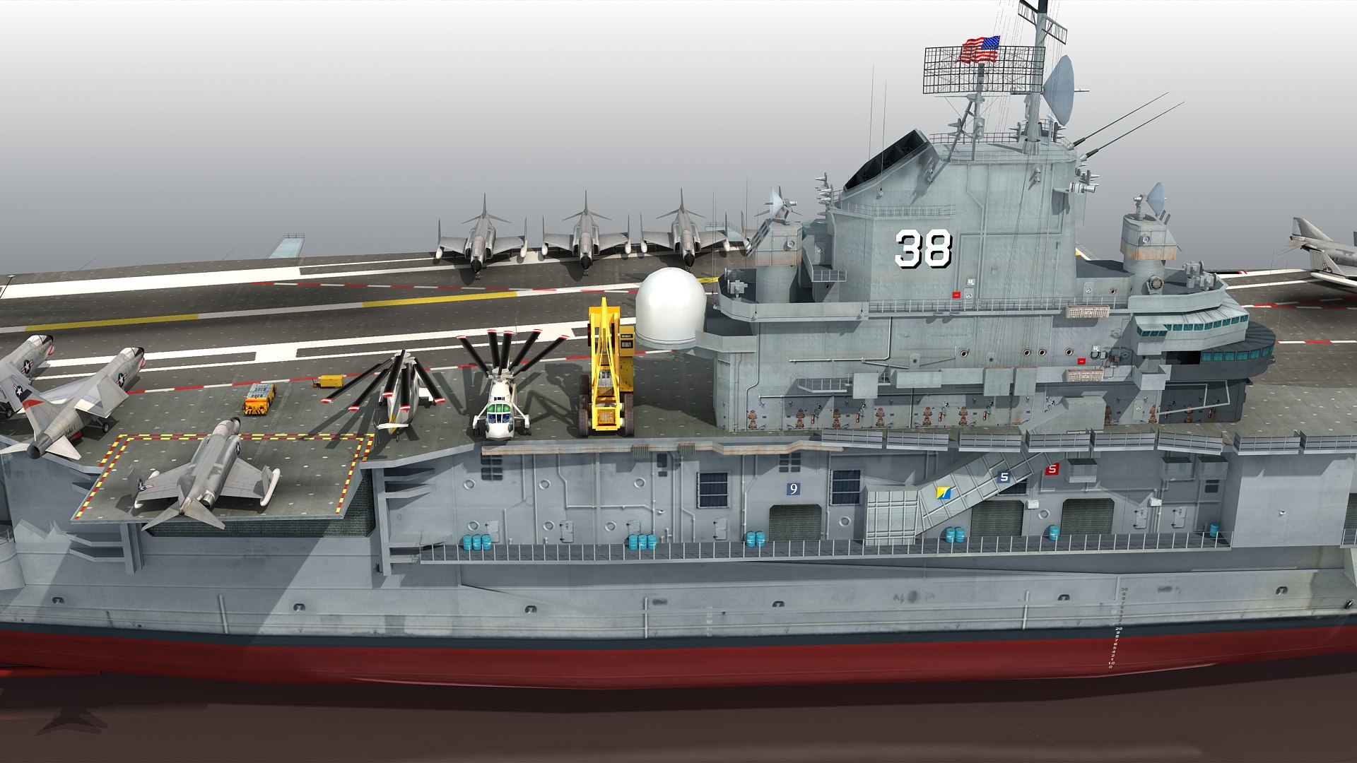 Uss shangri-la cvs 38 3D model - TurboSquid 1537774