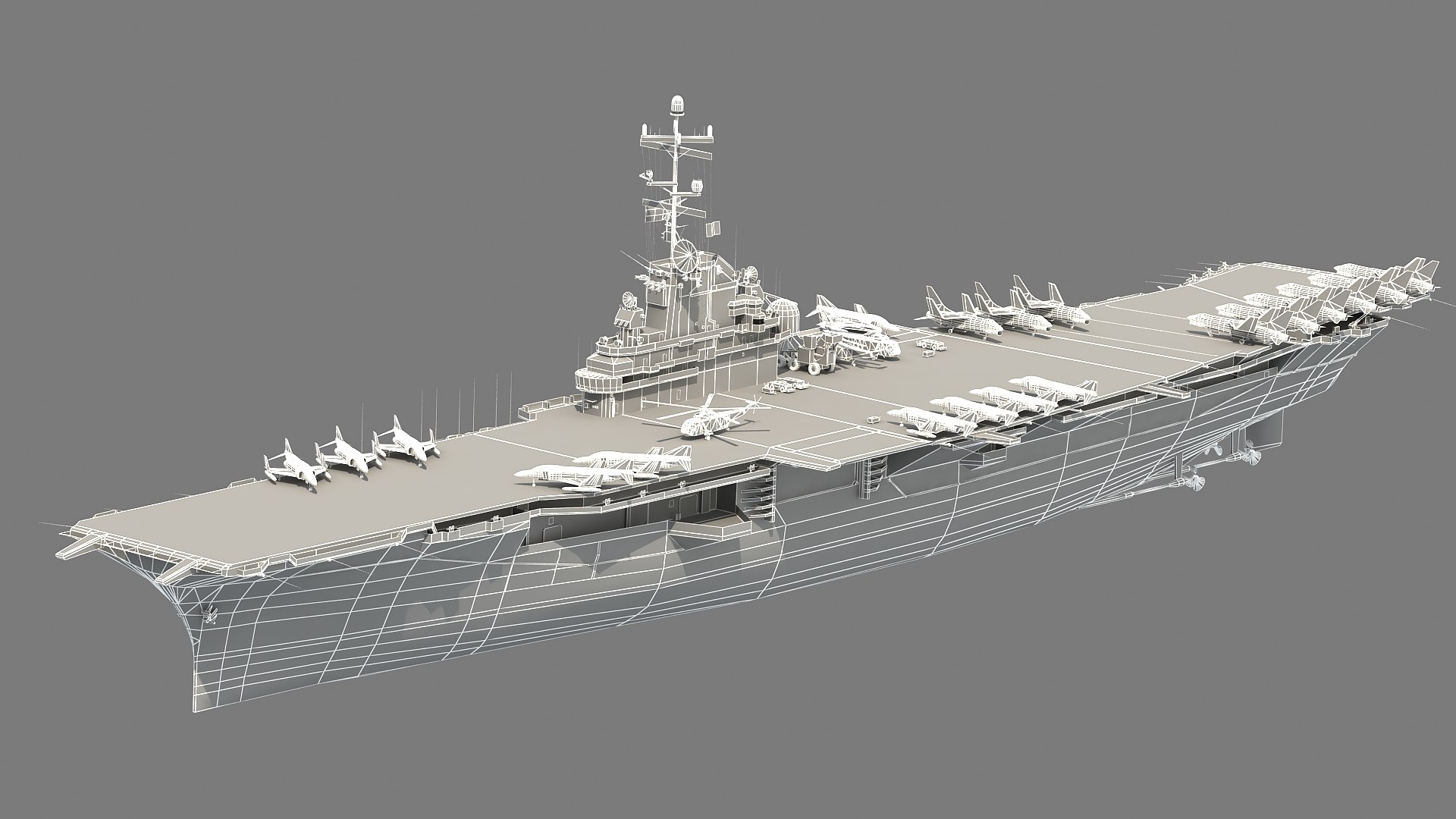 Uss shangri-la cvs 38 3D model - TurboSquid 1537774
