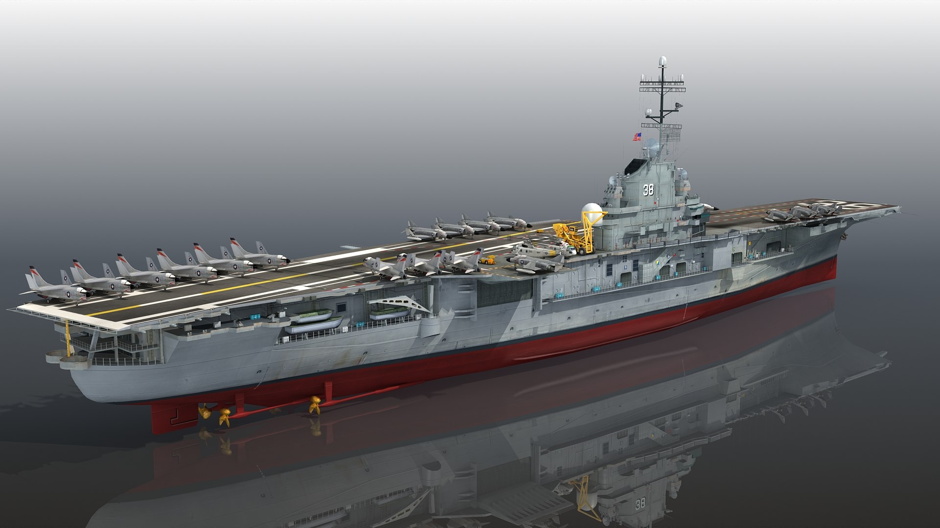 Uss shangri-la cvs 38 3D model - TurboSquid 1537774