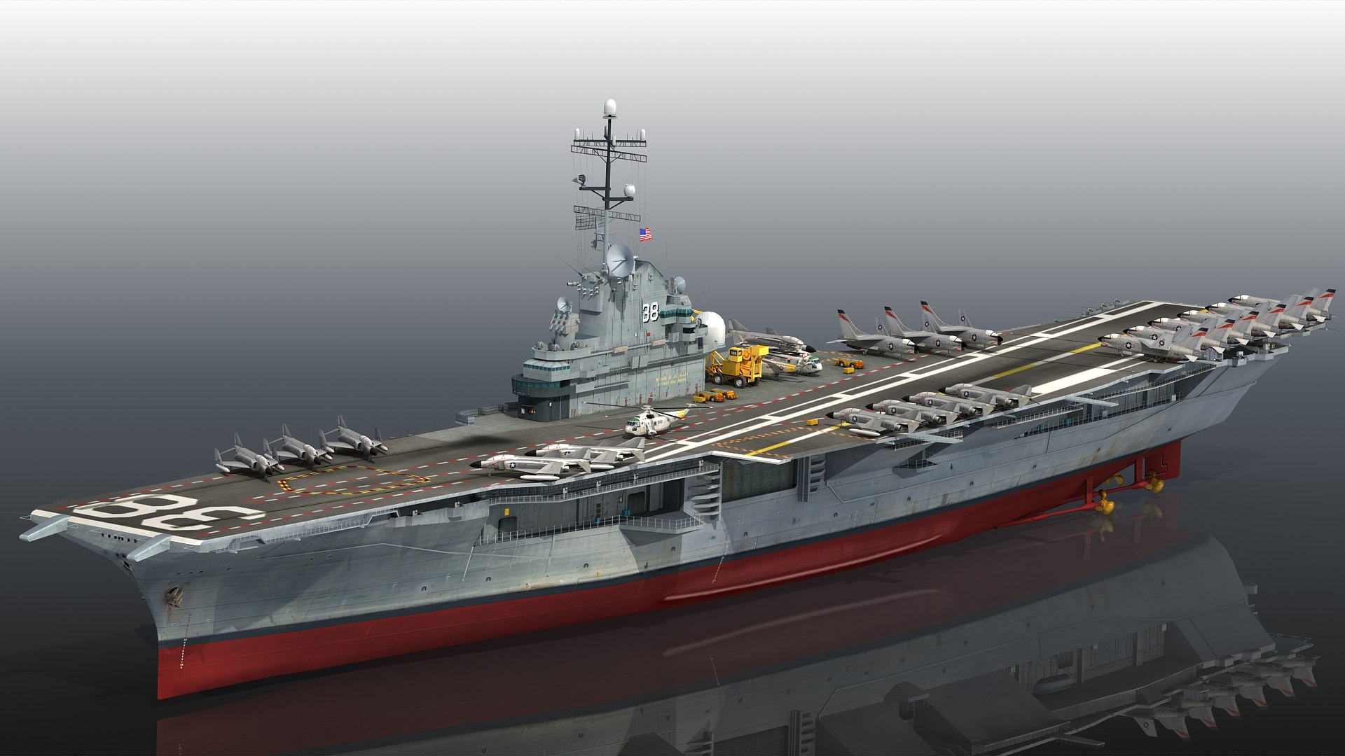 Uss Shangri-la Cvs 38 3D Model - TurboSquid 1537774
