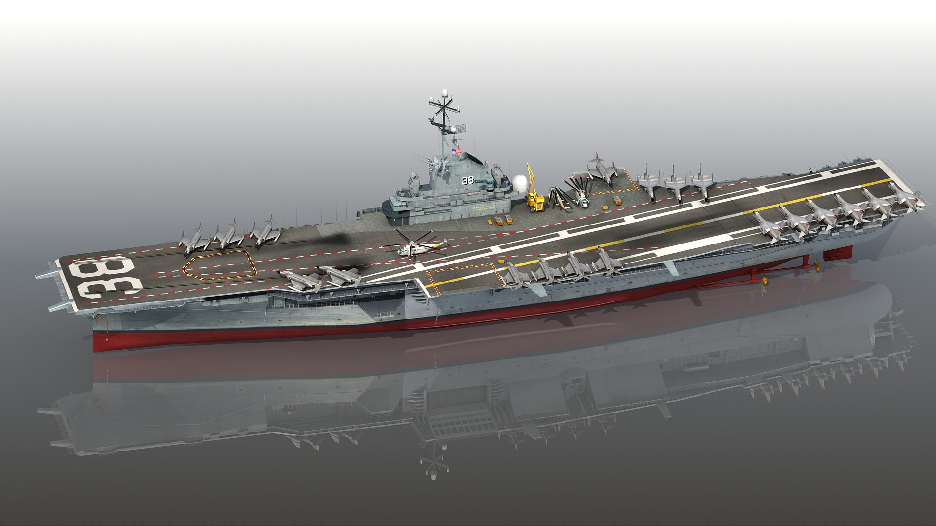 Uss shangri-la cvs 38 3D model - TurboSquid 1537774