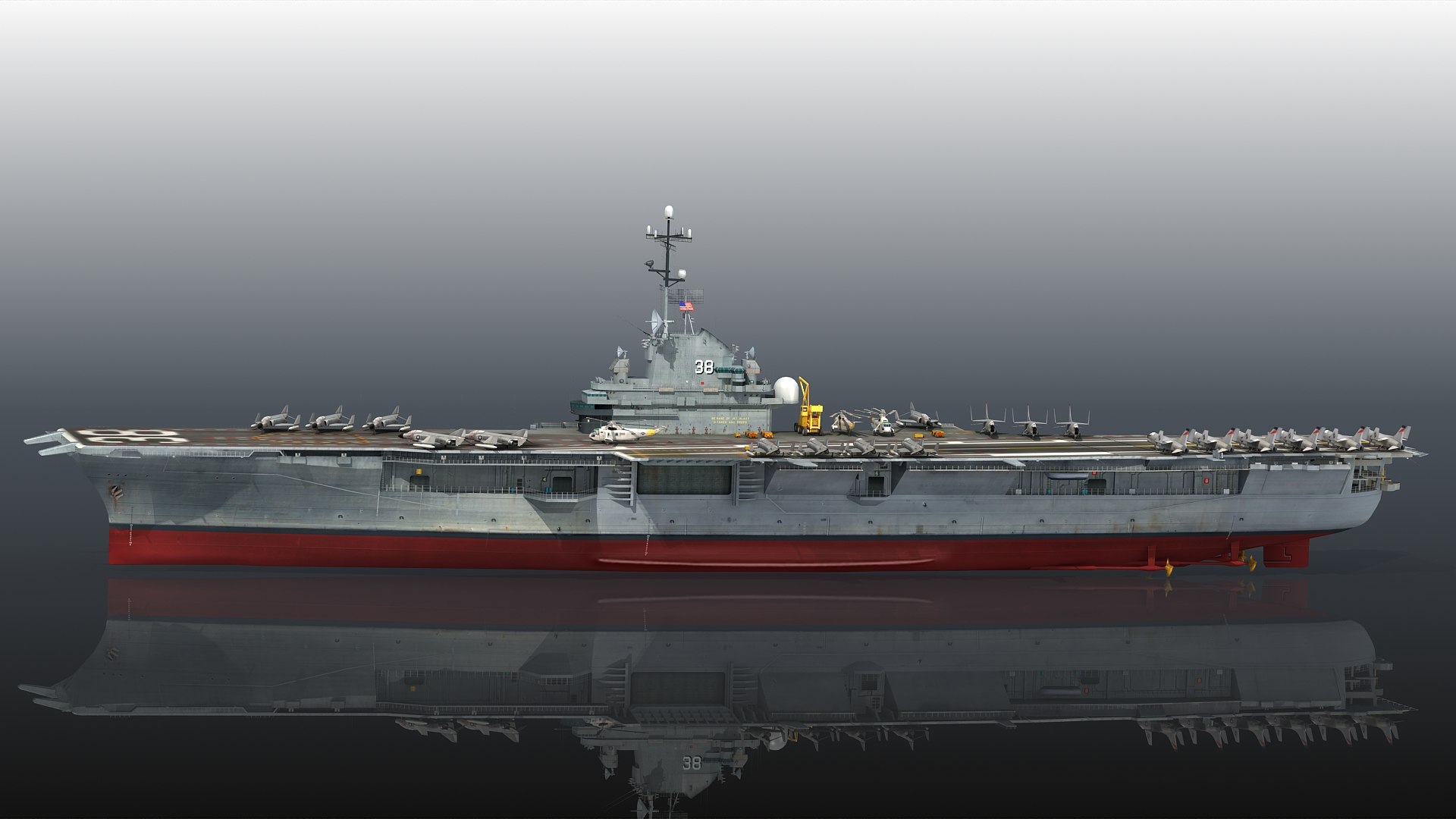 Uss shangri-la cvs 38 3D model - TurboSquid 1537774