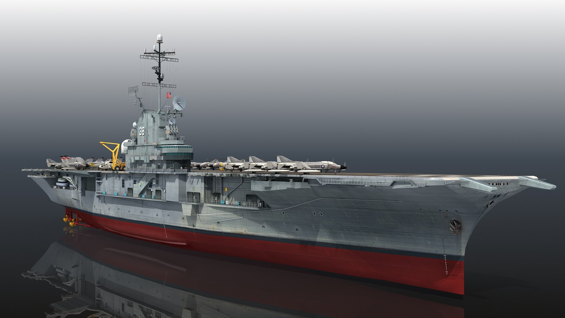 Uss shangri-la cvs 38 3D model - TurboSquid 1537774