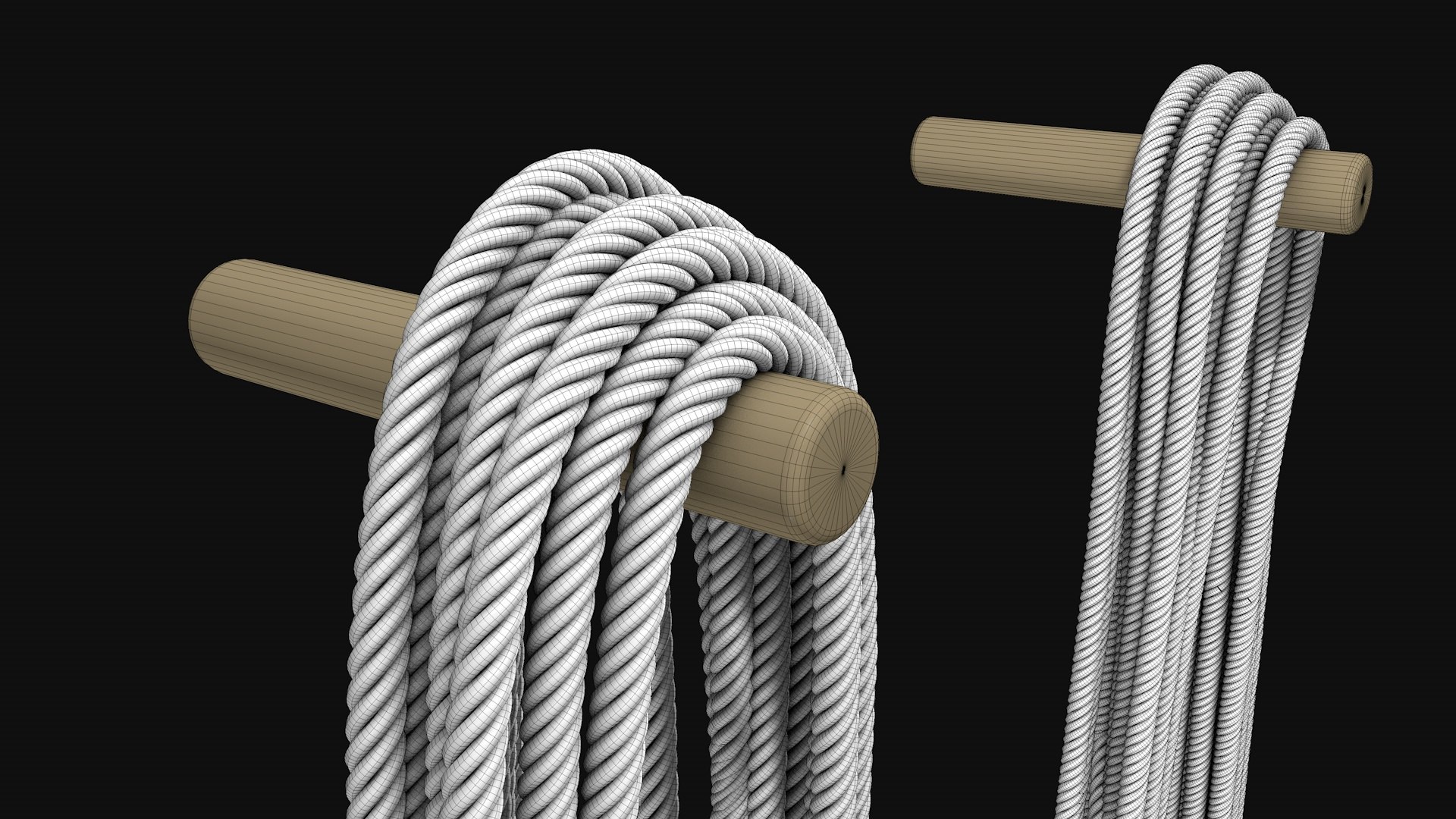 High Poly 2 ROPES Model - TurboSquid 2300031
