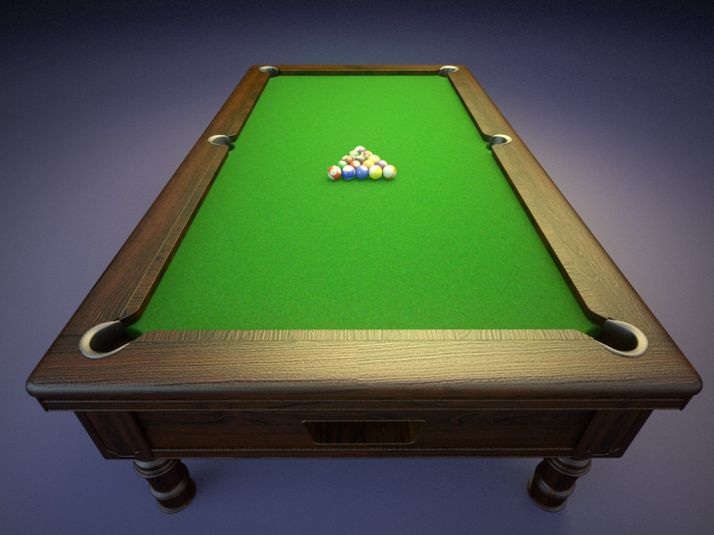 Snooker Table 3d Model