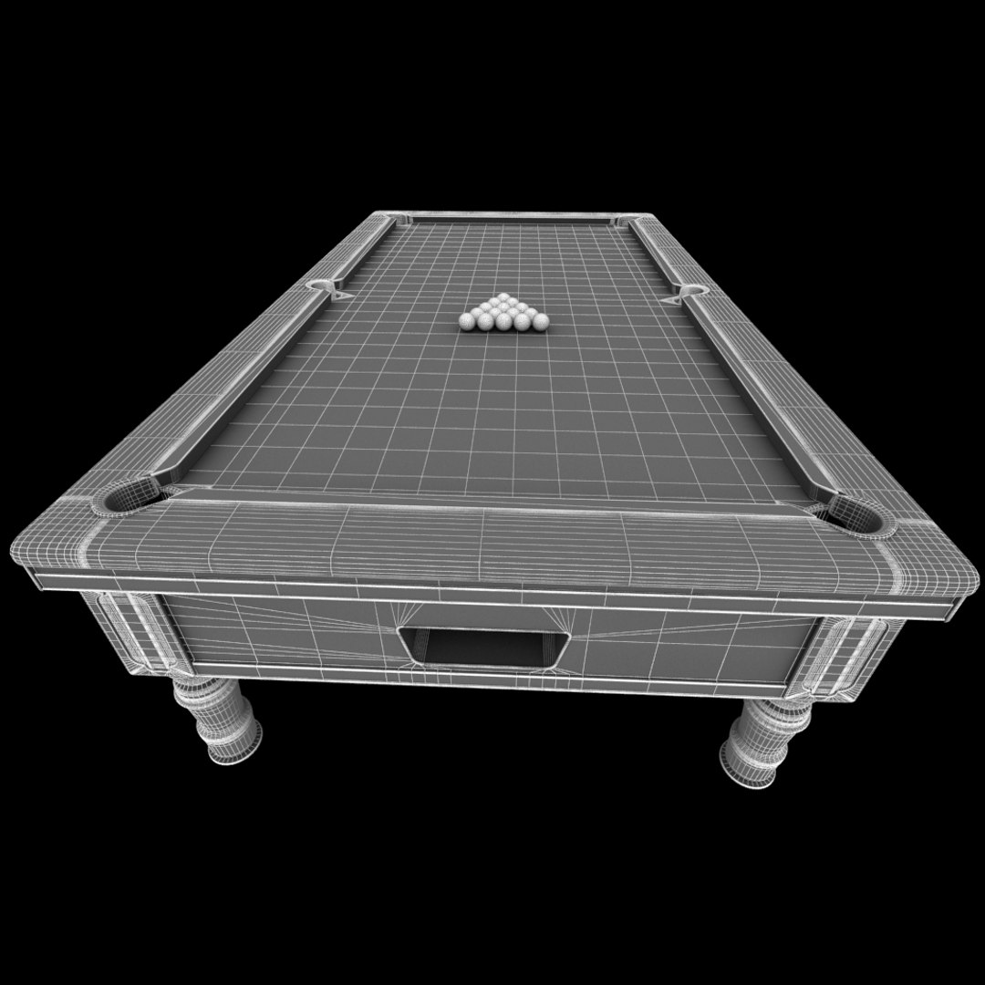 Snooker Table 3d Model