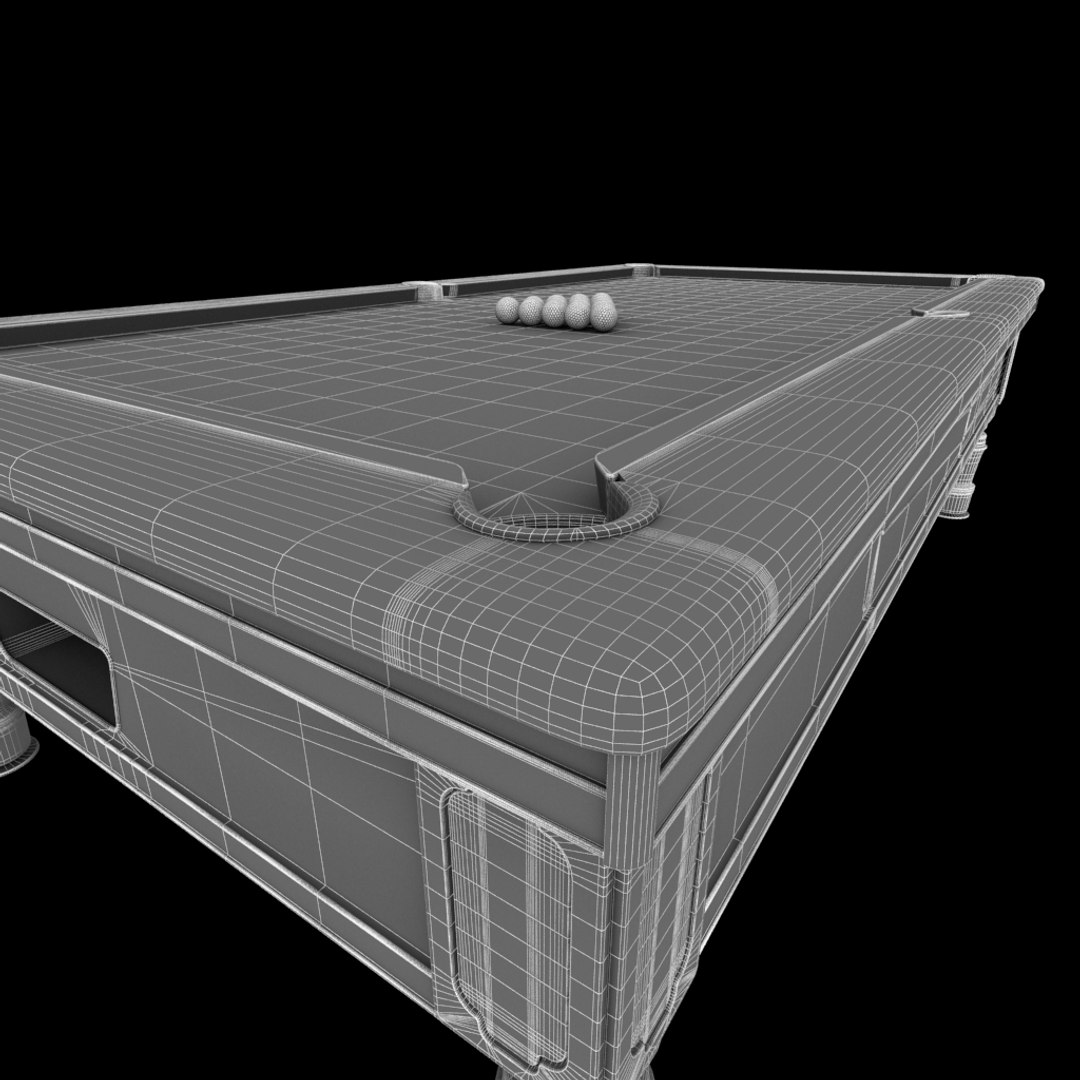 Snooker Table 3d Model
