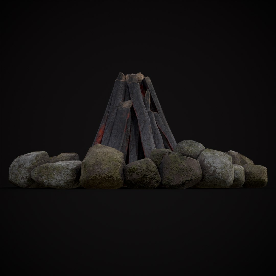 Small Round Camp Fire 3D Model - TurboSquid 1973765