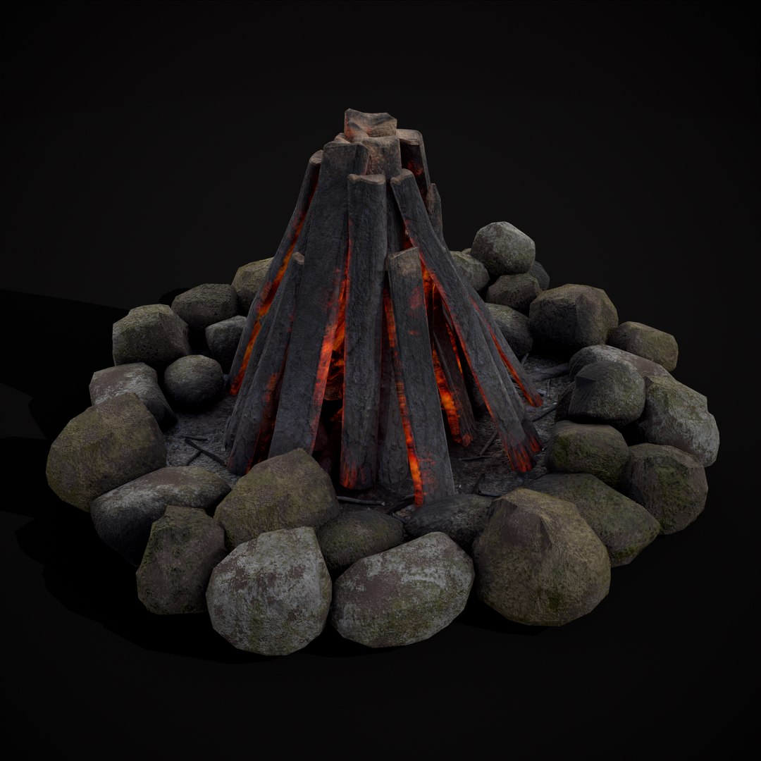 Small Round Camp Fire 3D model - TurboSquid 1973765