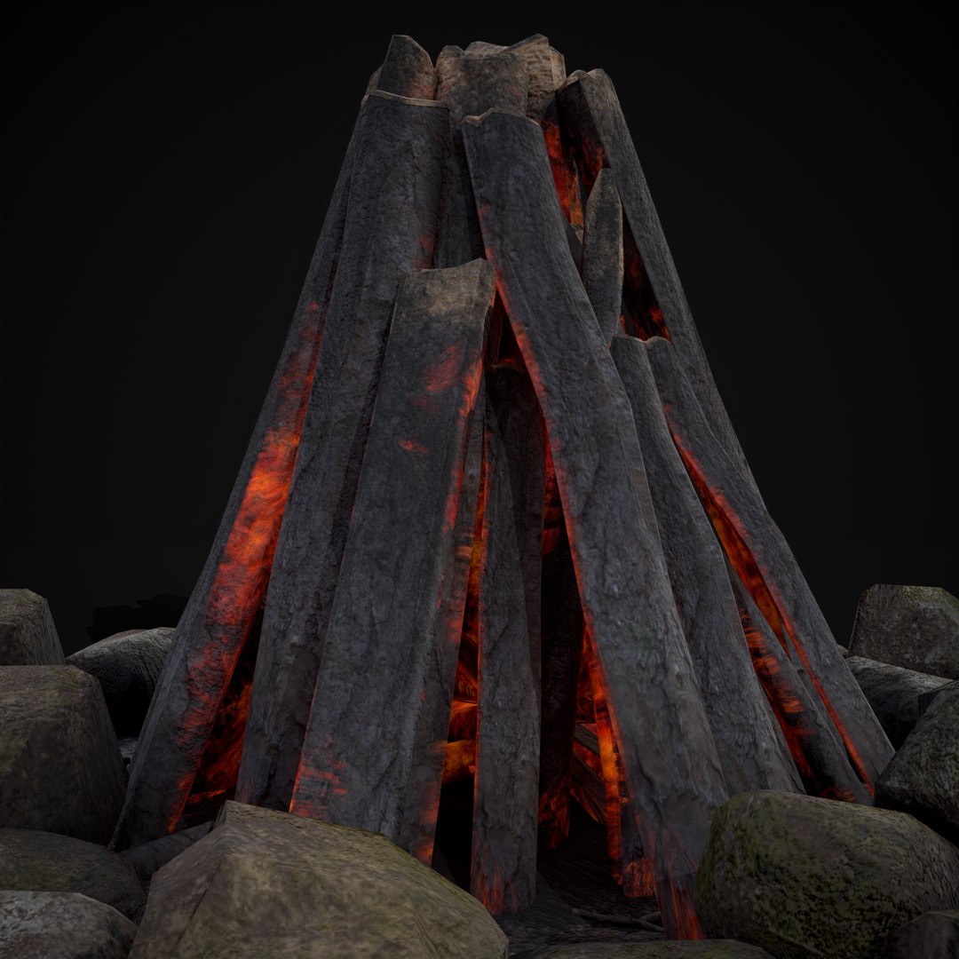 Small Round Camp Fire 3D Model - TurboSquid 1973765