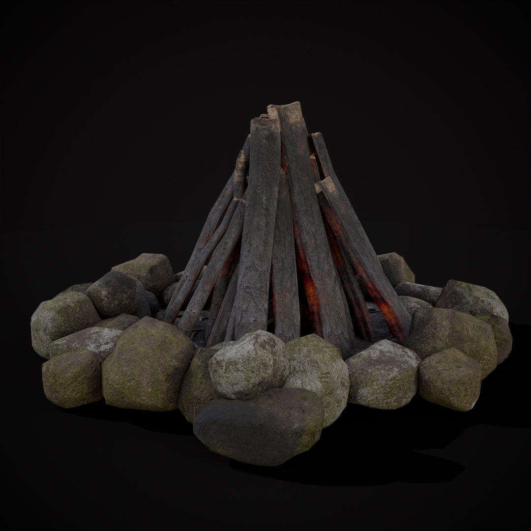 Small Round Camp Fire 3D Model - TurboSquid 1973765