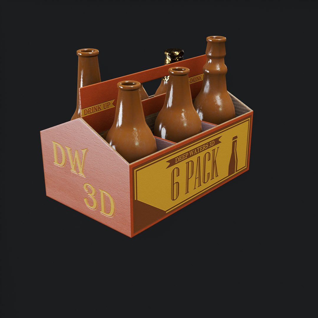 3D Beer Box Model - TurboSquid 2468827