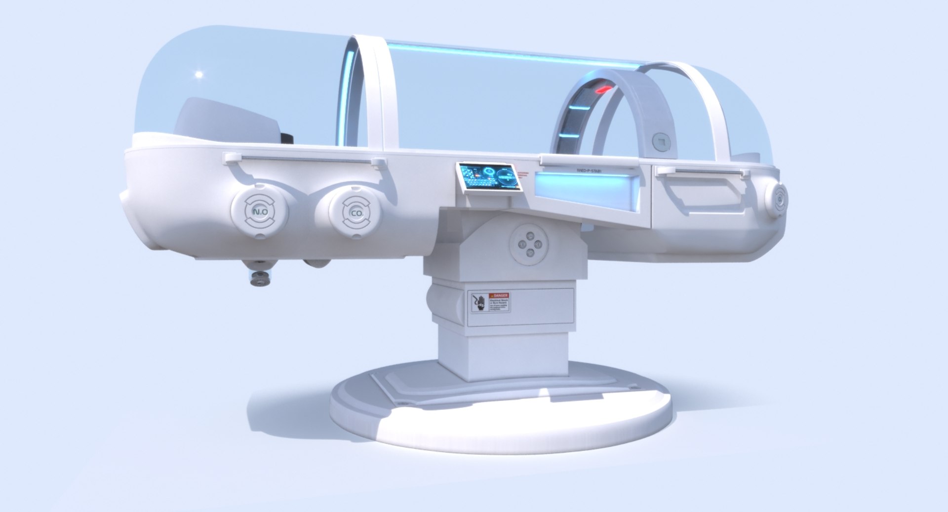 3d Sci Fi Medical Medpod Model