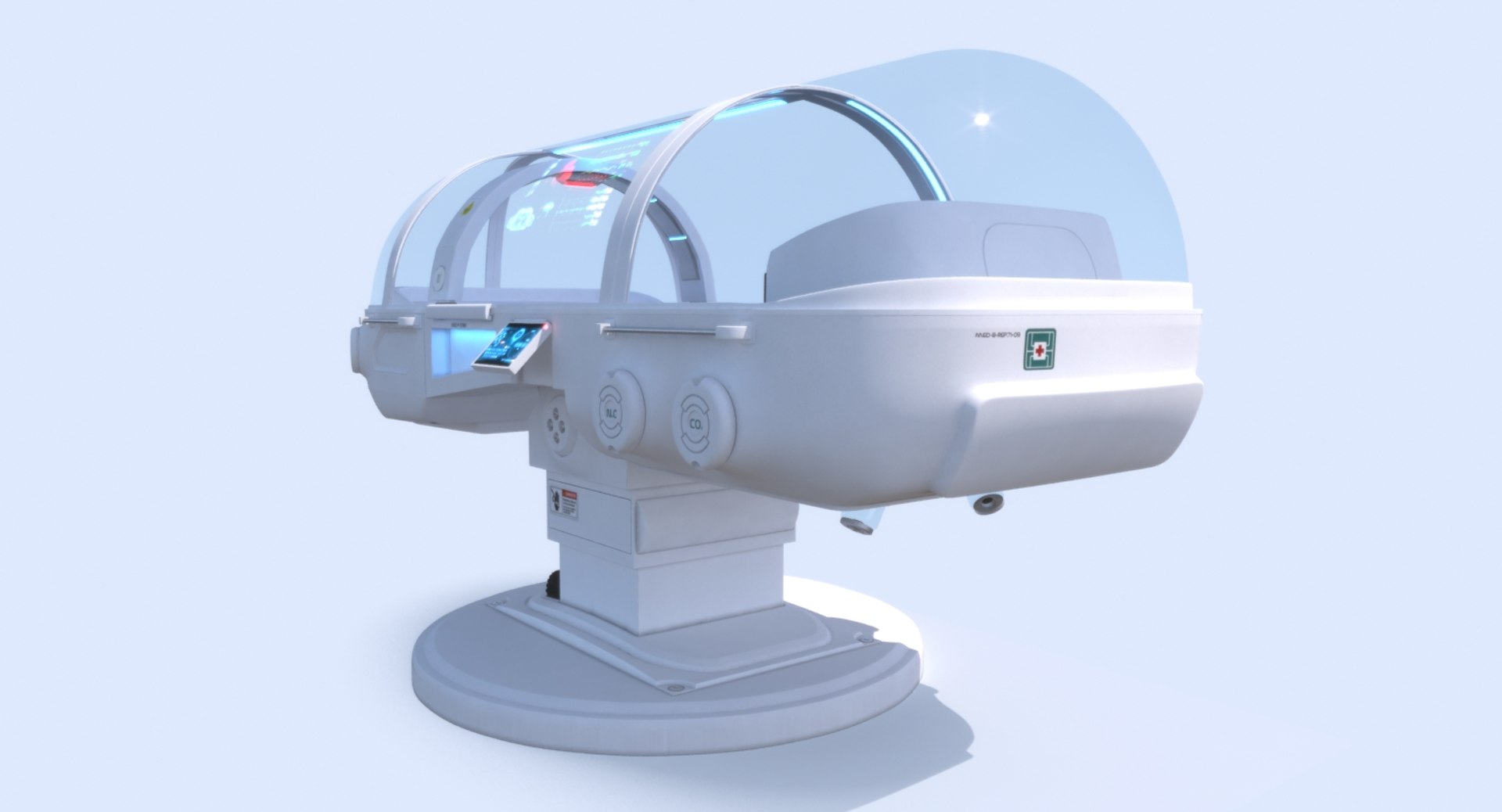 3d Sci Fi Medical Medpod Model