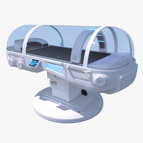 3d sci fi medical medpod model