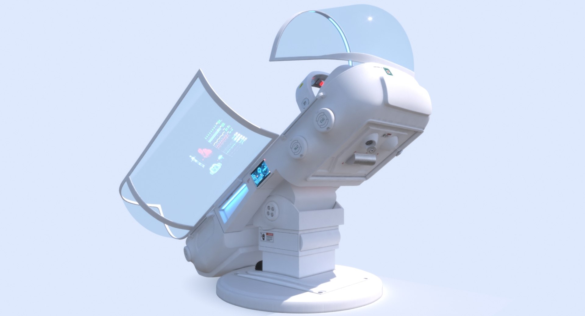 3d Sci Fi Medical Medpod Model
