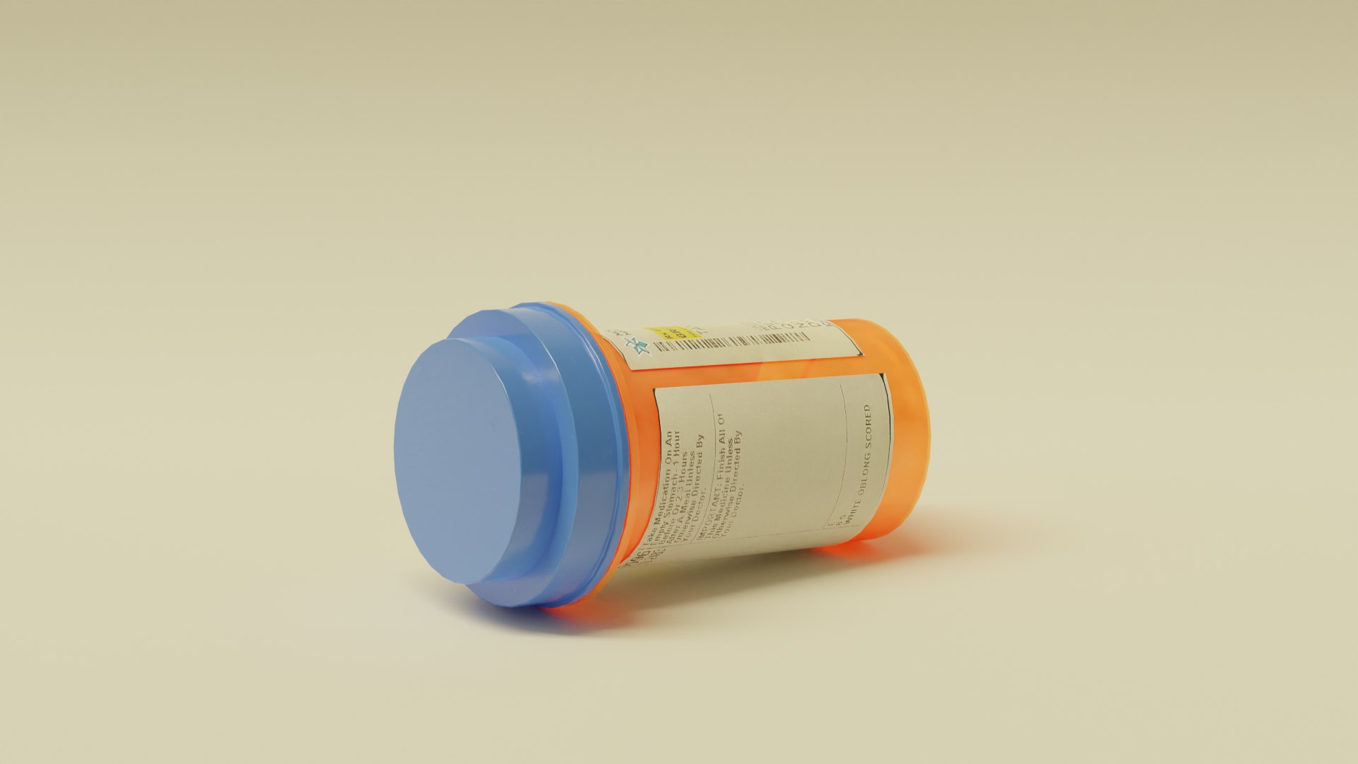 Medication Pill Bottle 3D Model - TurboSquid 2002961