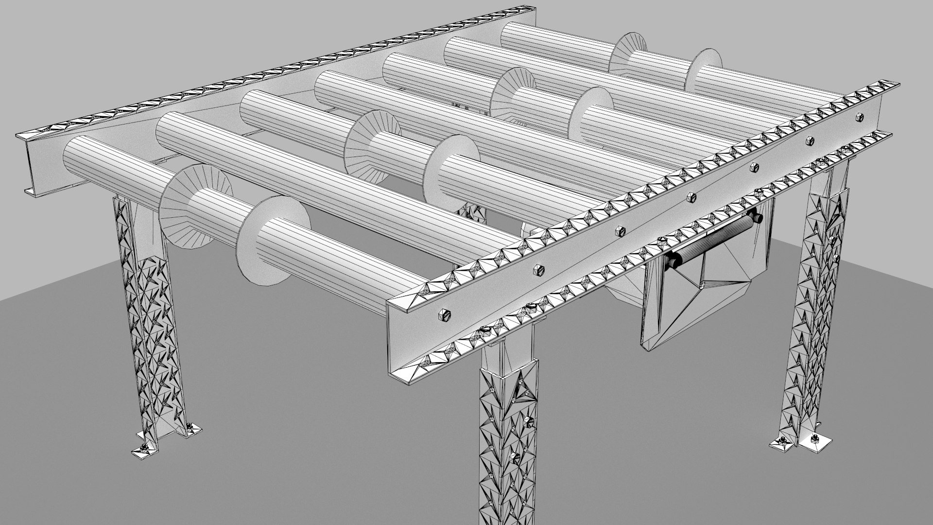 3D Roller Conveyor - TurboSquid 2258799
