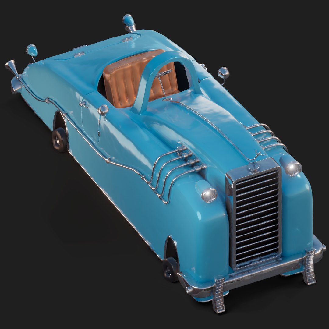 3D Model Stylized Cartoon Car - TurboSquid 1854236