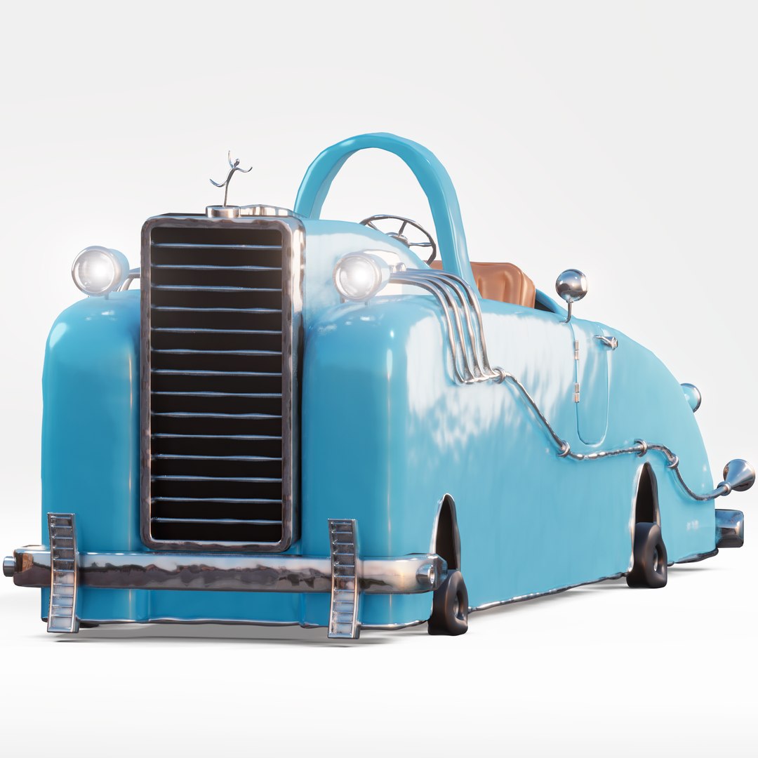 3D Model Stylized Cartoon Car - TurboSquid 1854236