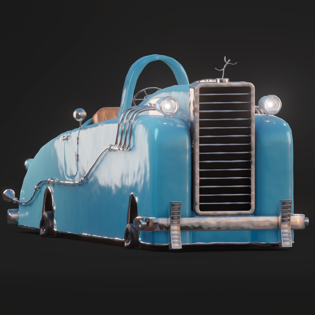 3D Model Stylized Cartoon Car - TurboSquid 1854236