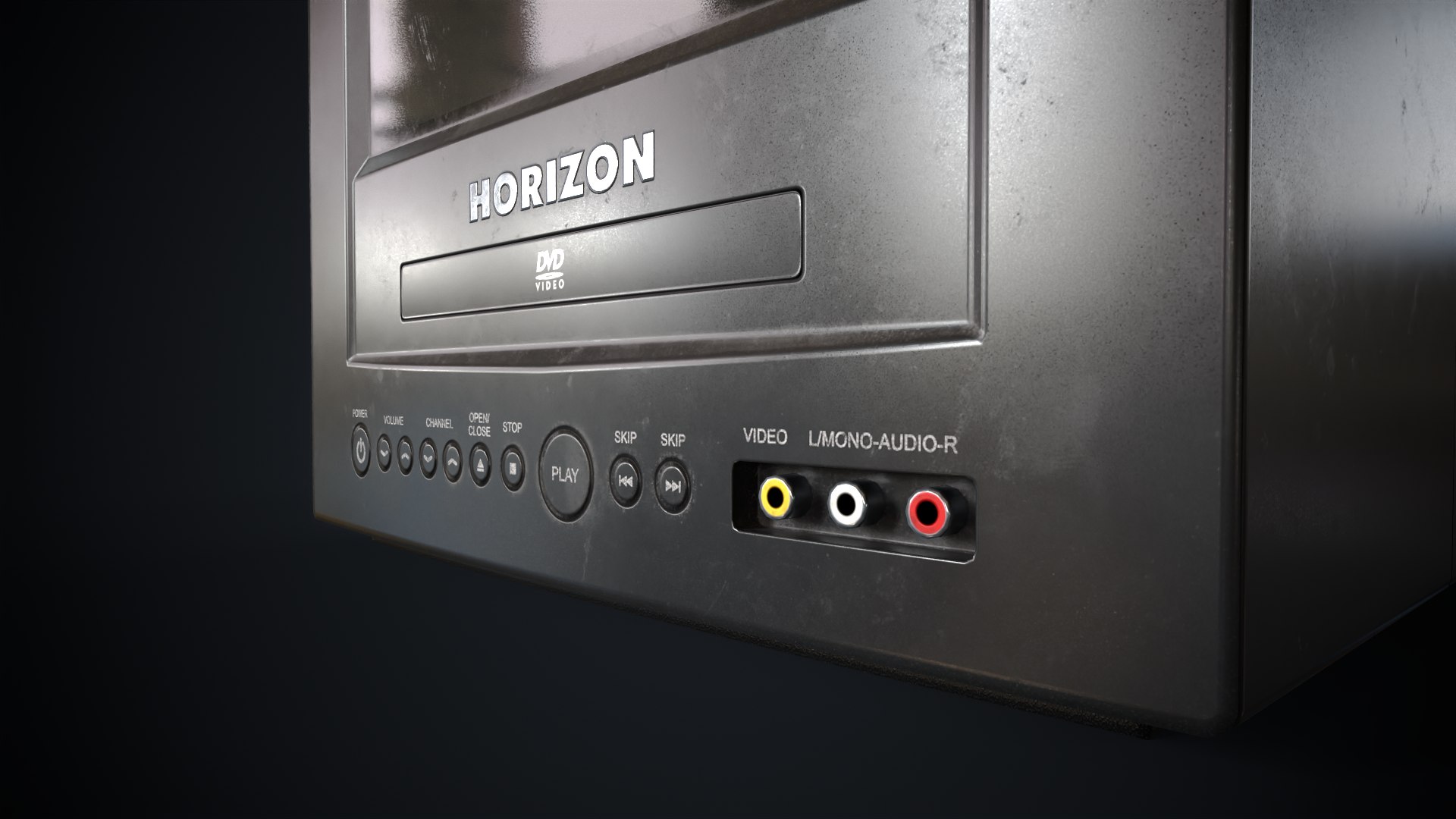 Old TV with DVD player 3D - TurboSquid 2041000