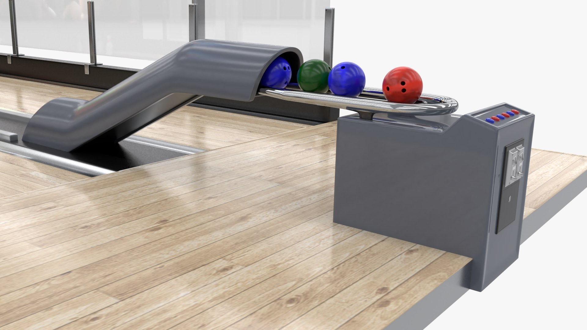 Mini Bowling System Model - TurboSquid 2193205