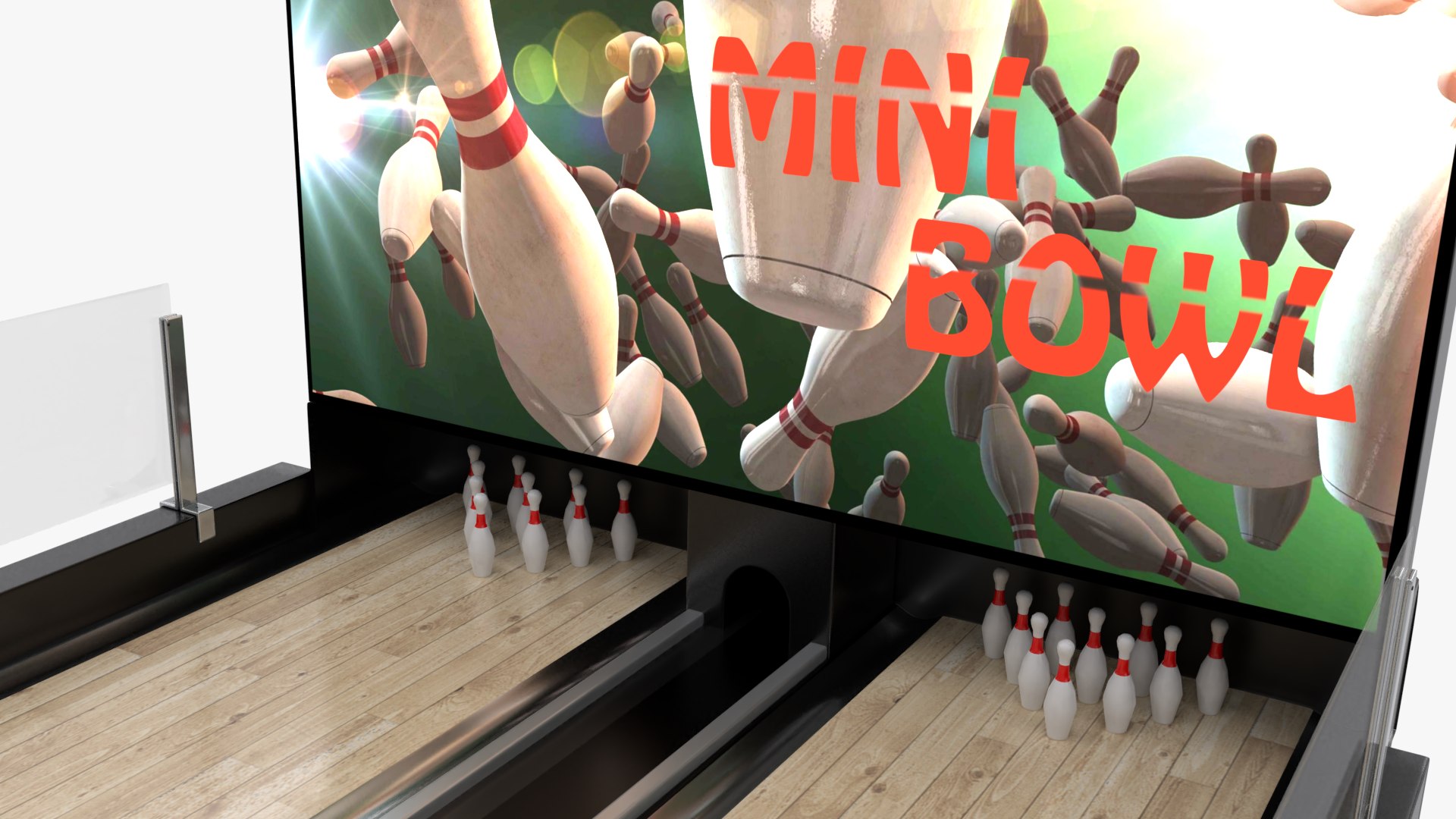 Mini Bowling System Model - TurboSquid 2193205