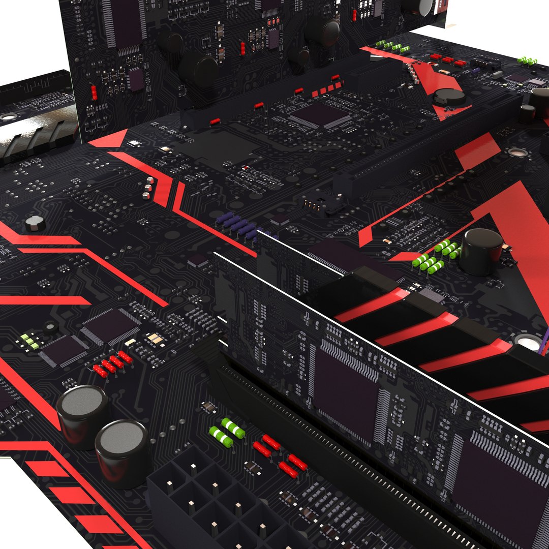 3D Motherboard Video Card Model - TurboSquid 1309419