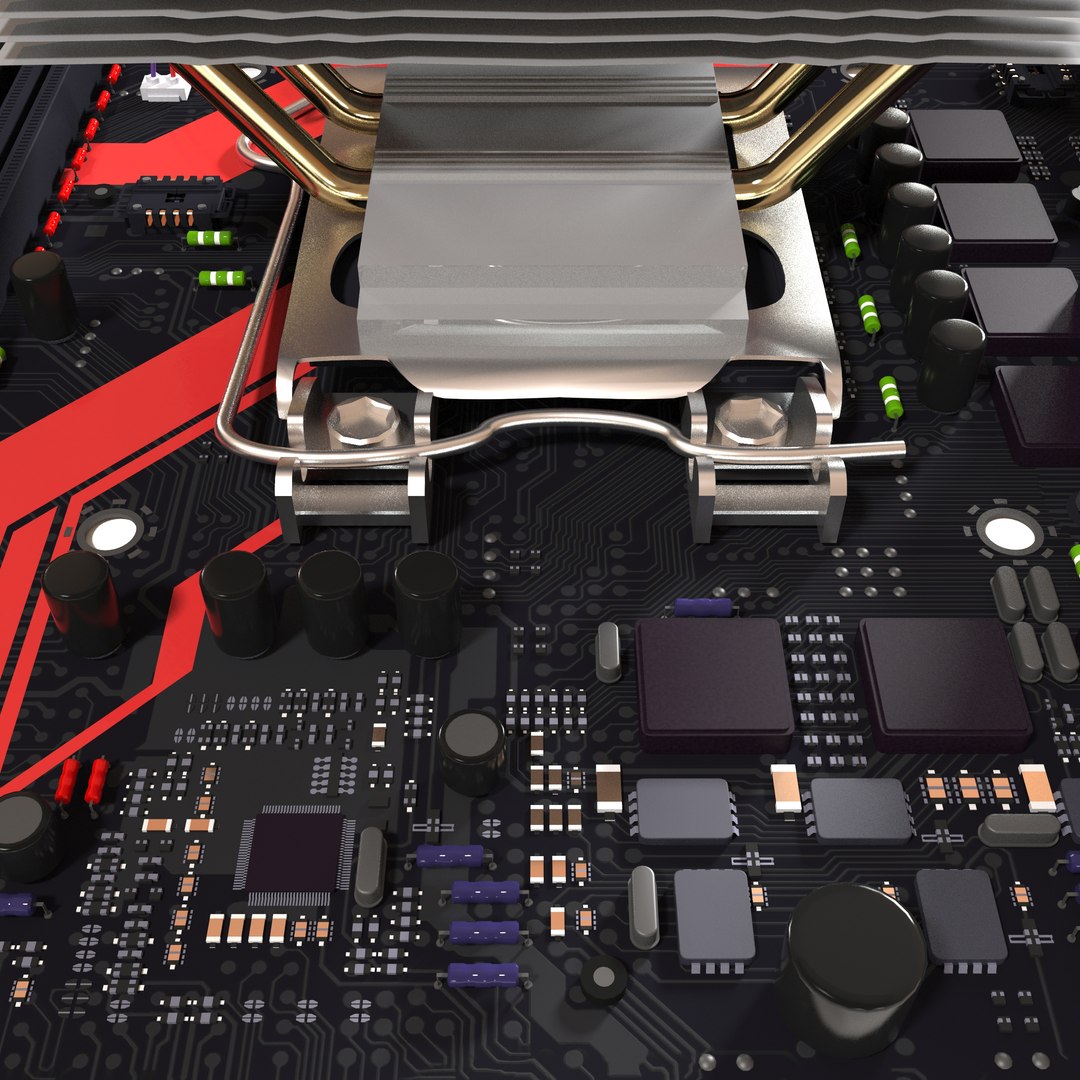 3D Motherboard Video Card Model - TurboSquid 1309419