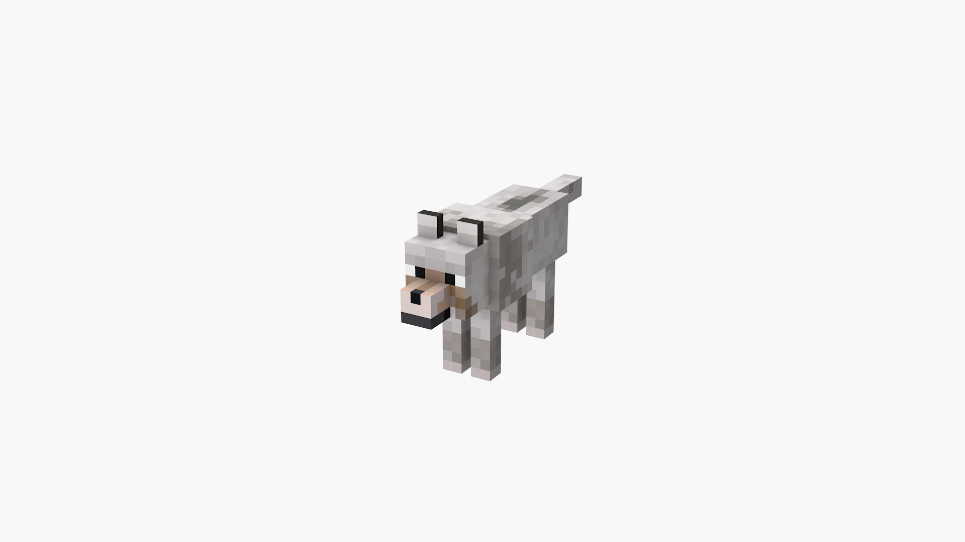 Wolf Minecraft 3D Model - TurboSquid 2348185