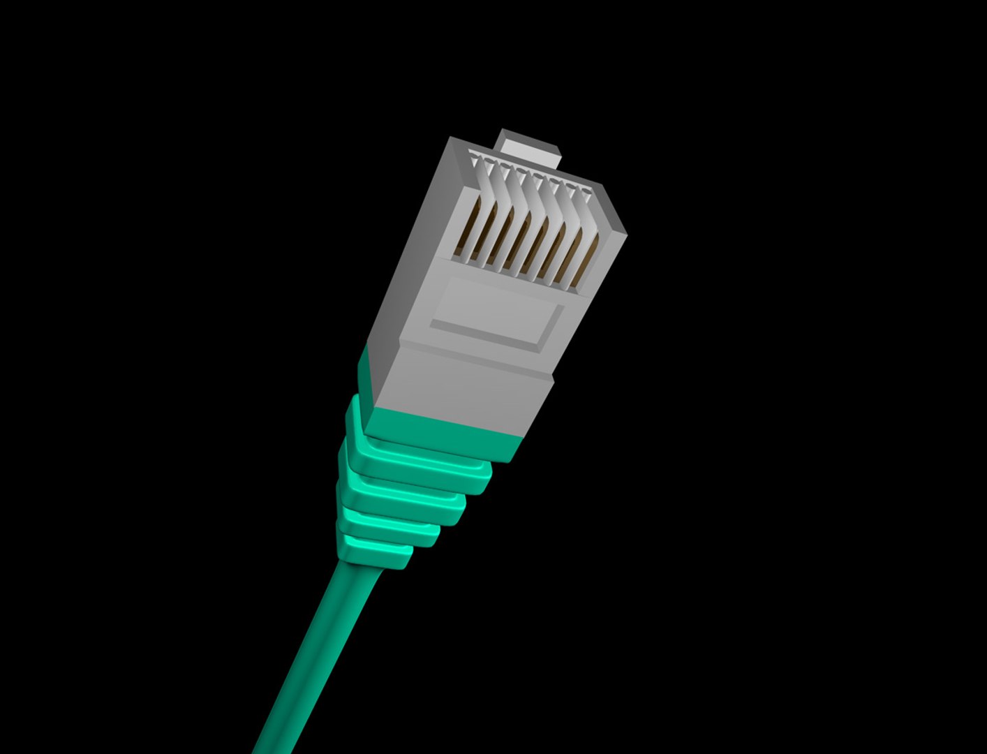 Rj45 Cable 3d Model