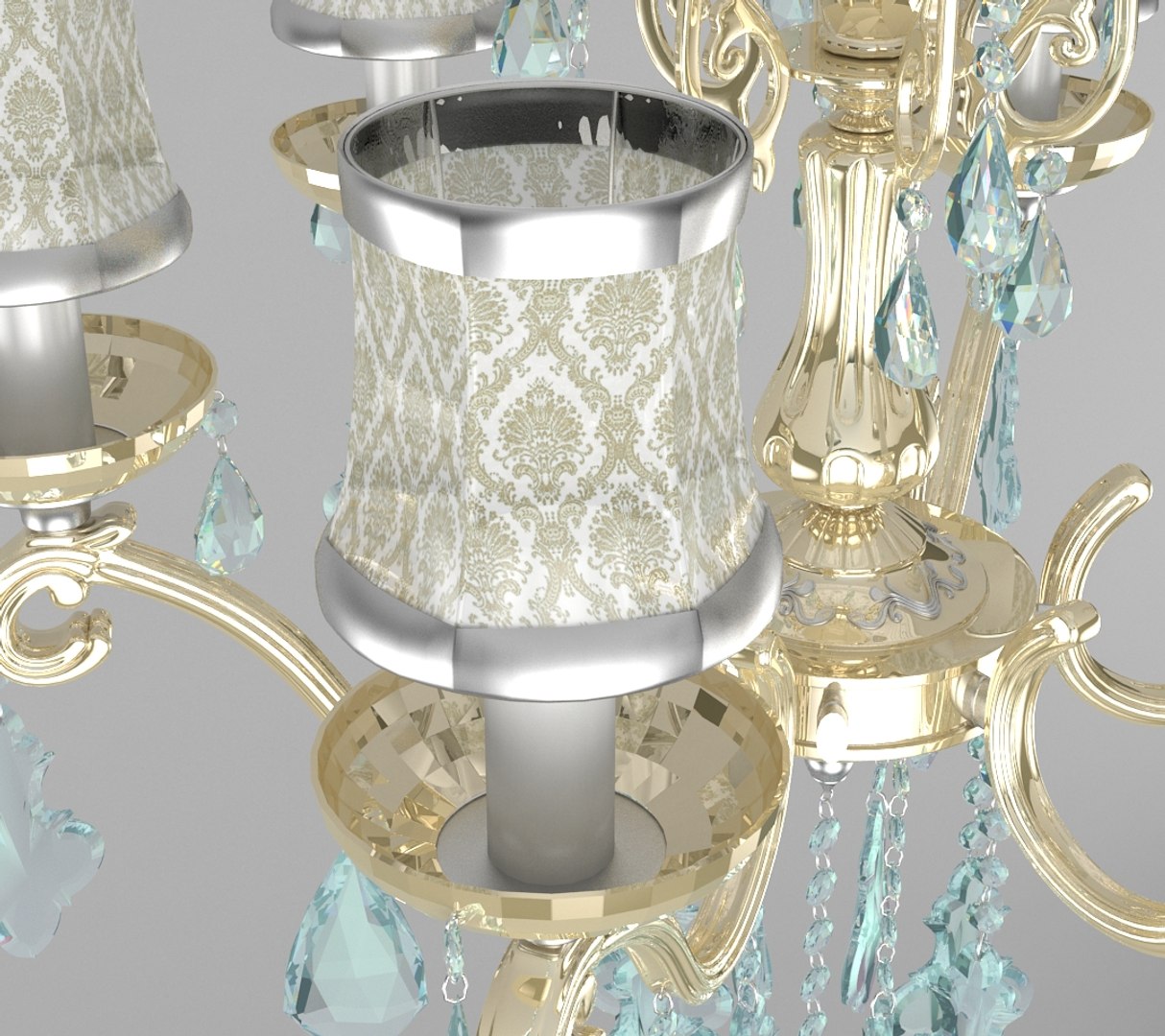classic chandelier 3d max