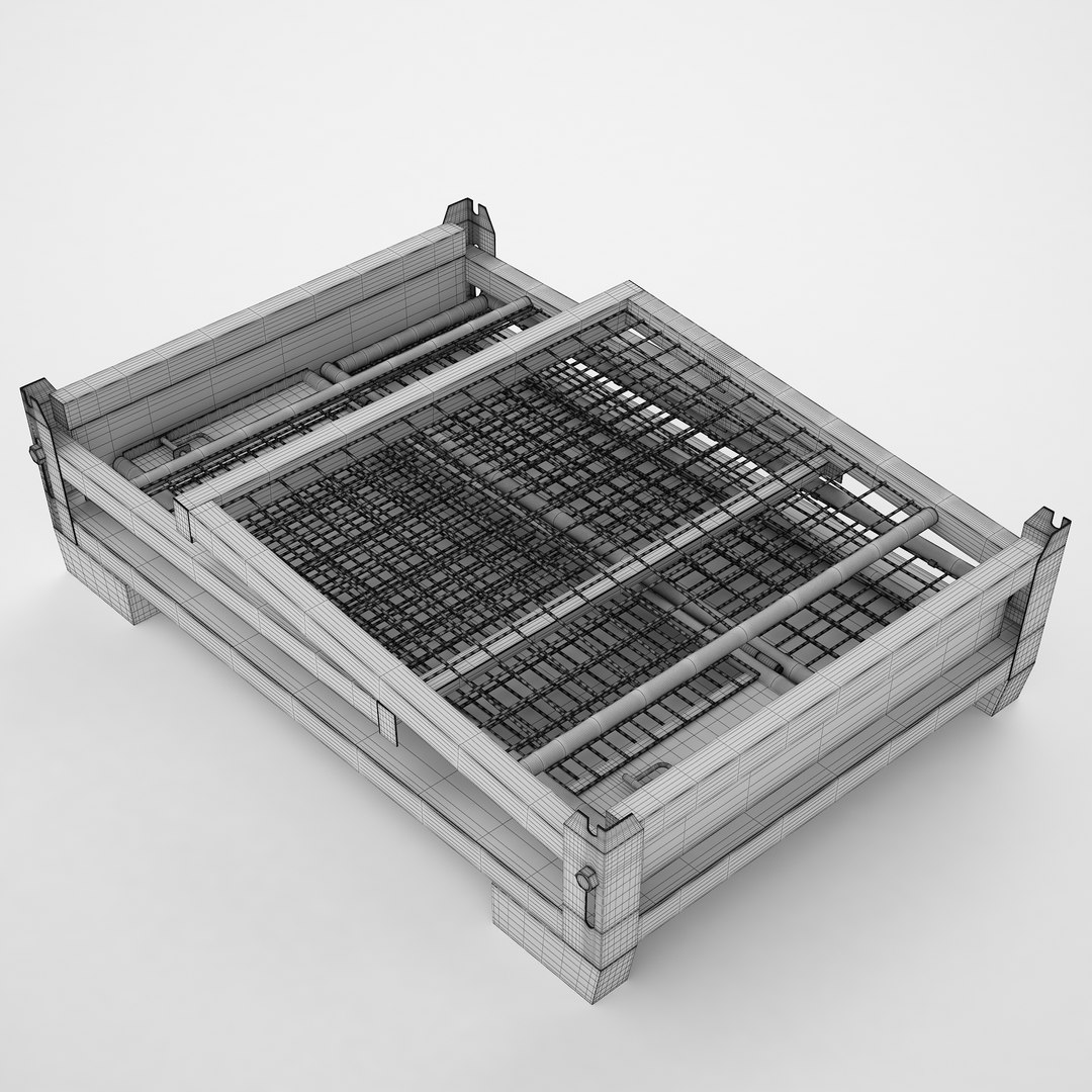 Collapsible Cage Pallet 05 3D model - TurboSquid 2075654