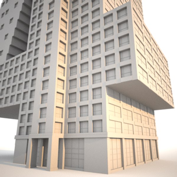 3d buildings shape numbers construction model