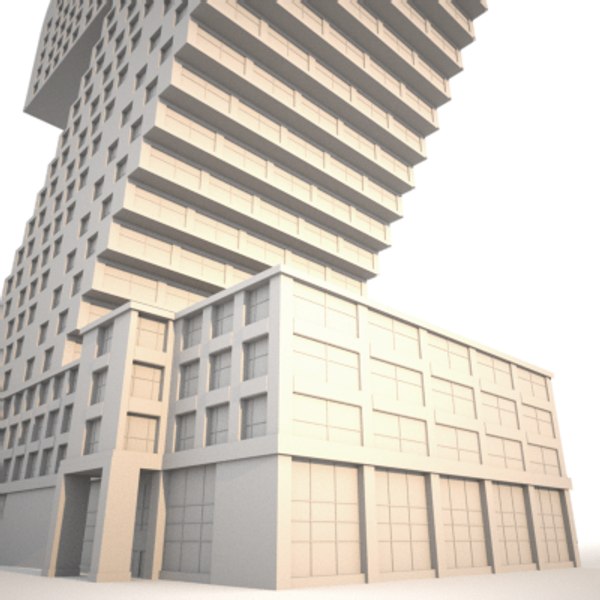 3d buildings shape numbers construction model