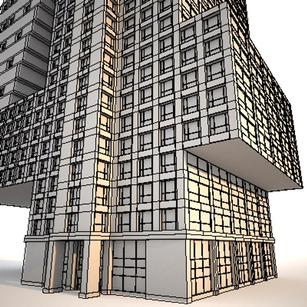 3d buildings shape numbers construction model