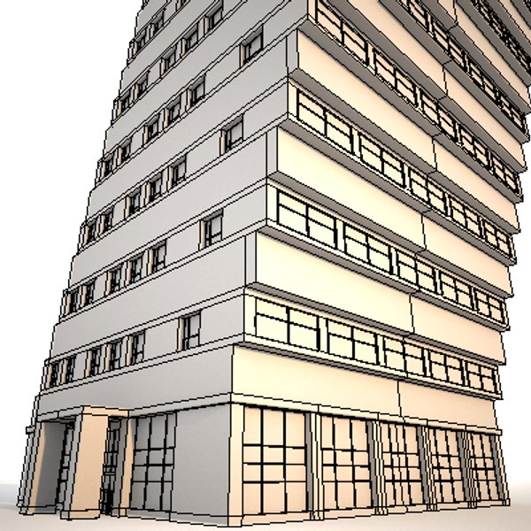 3d buildings shape numbers construction model