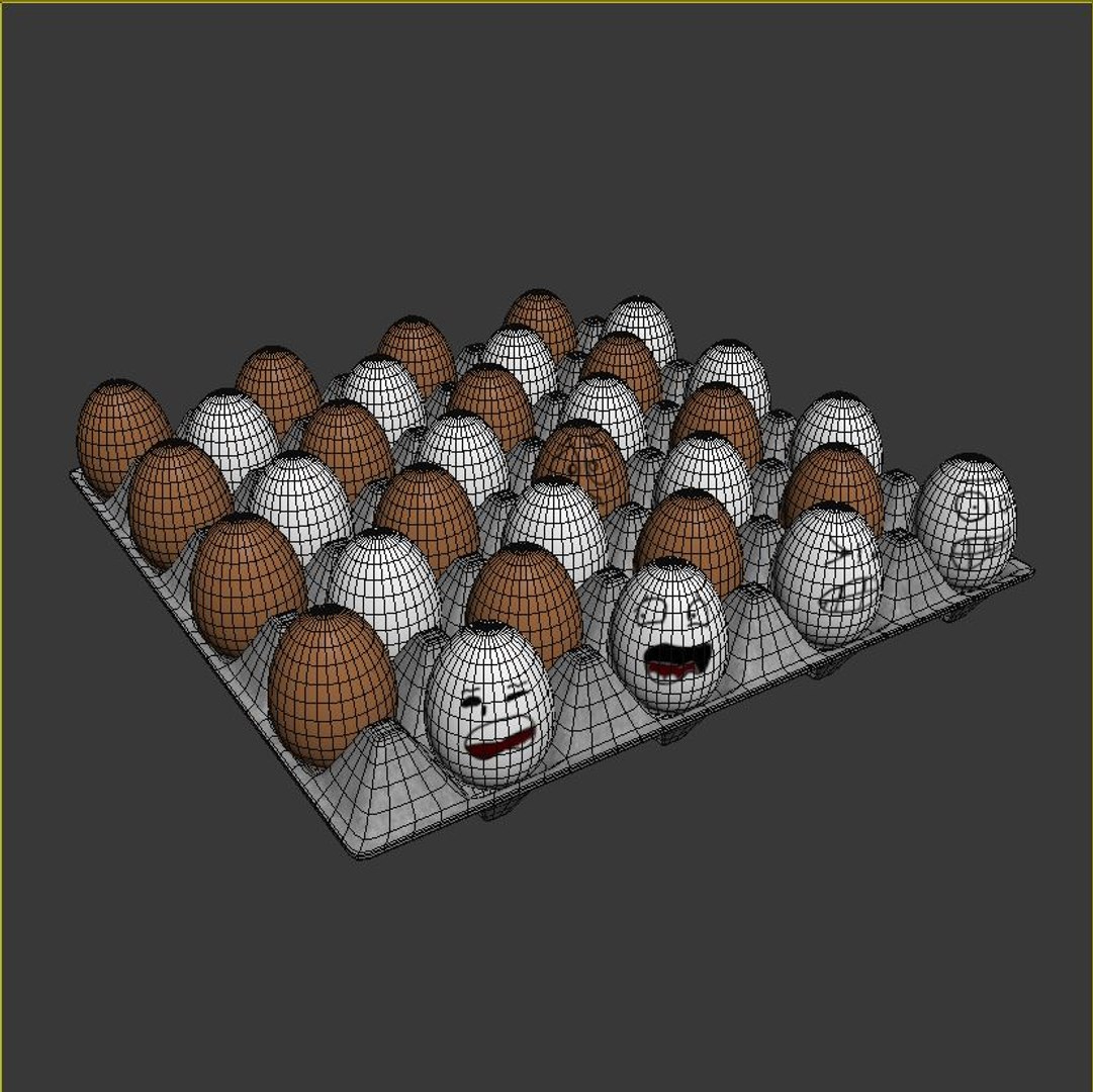 3d Model Egg Tray