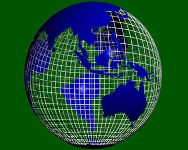3d model rotating earth