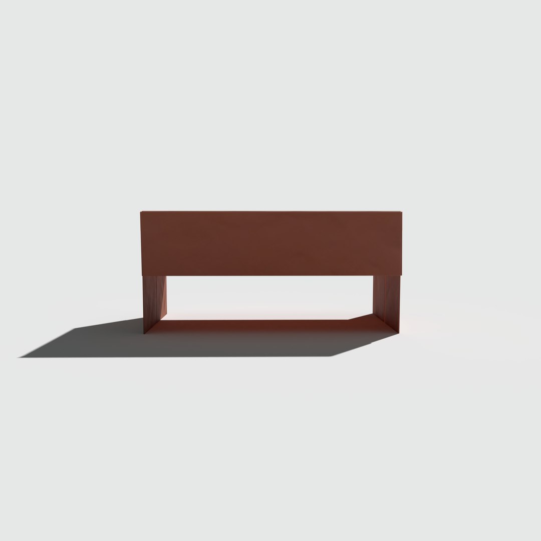 3D origami bench - TurboSquid 1409497