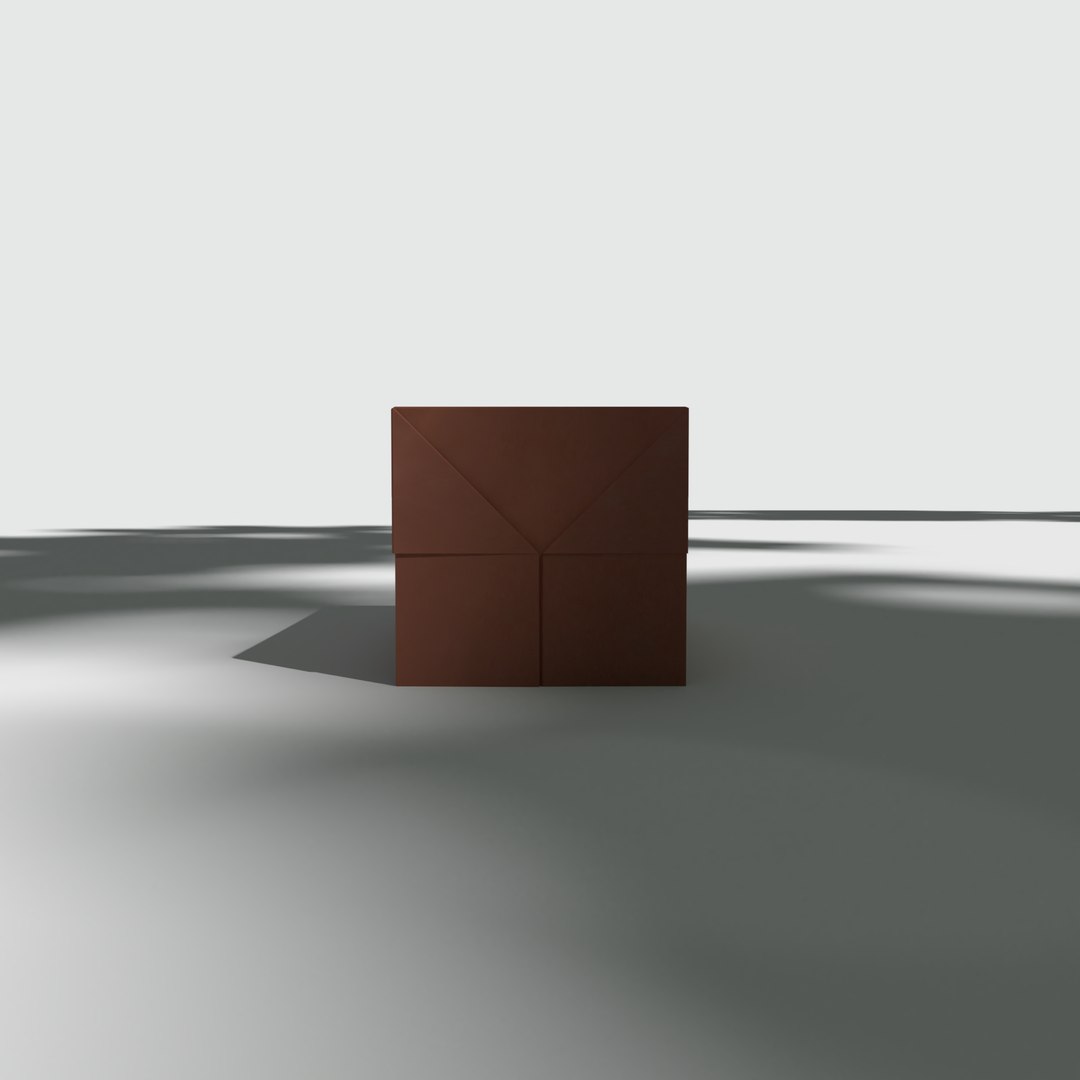 3D origami bench - TurboSquid 1409497