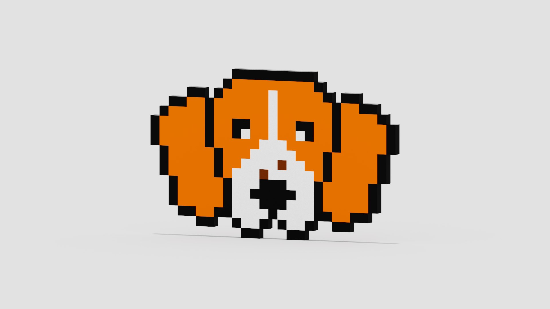 Pixel Beagle Symbol 3D - TurboSquid 1900024