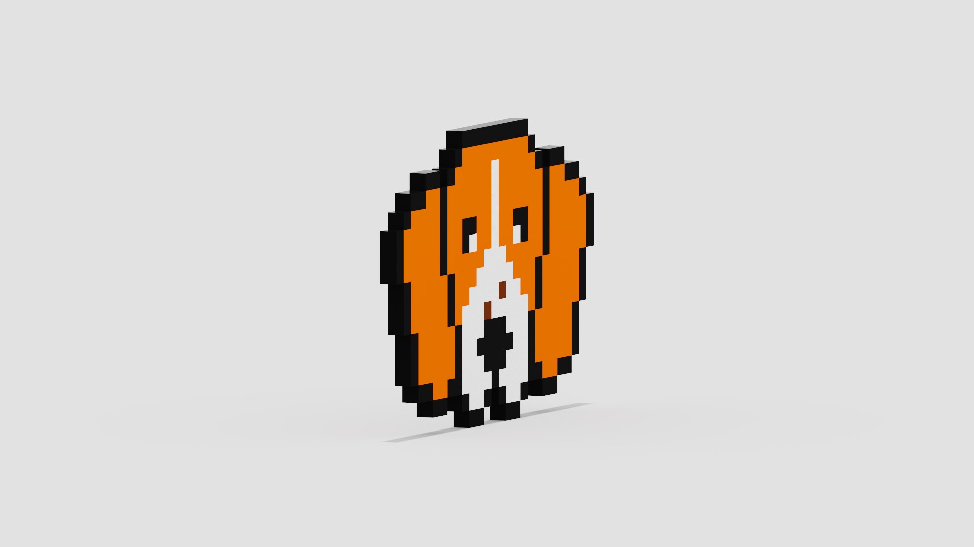 Pixel Beagle Symbol 3D - TurboSquid 1900024