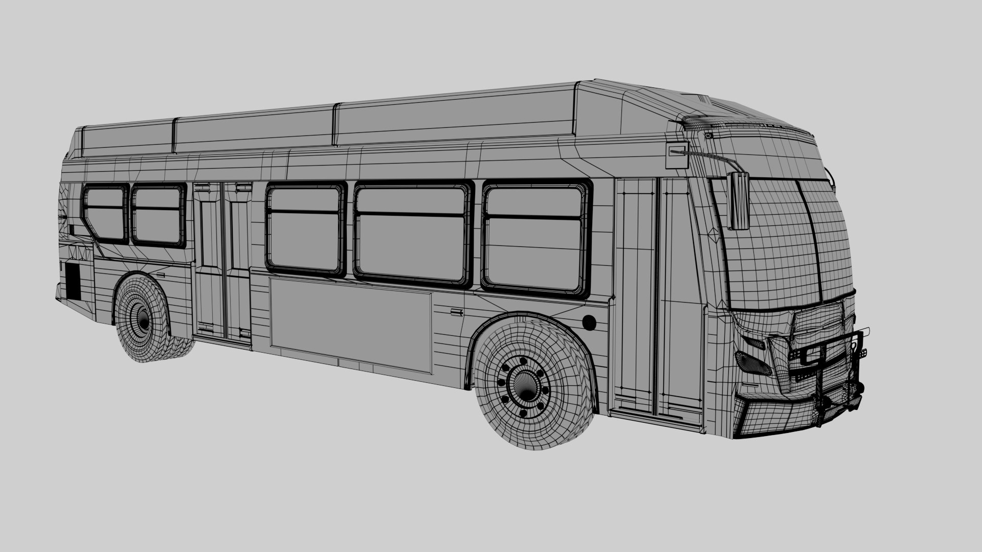 3D New Flyer XN40 Collection Model - TurboSquid 1922677