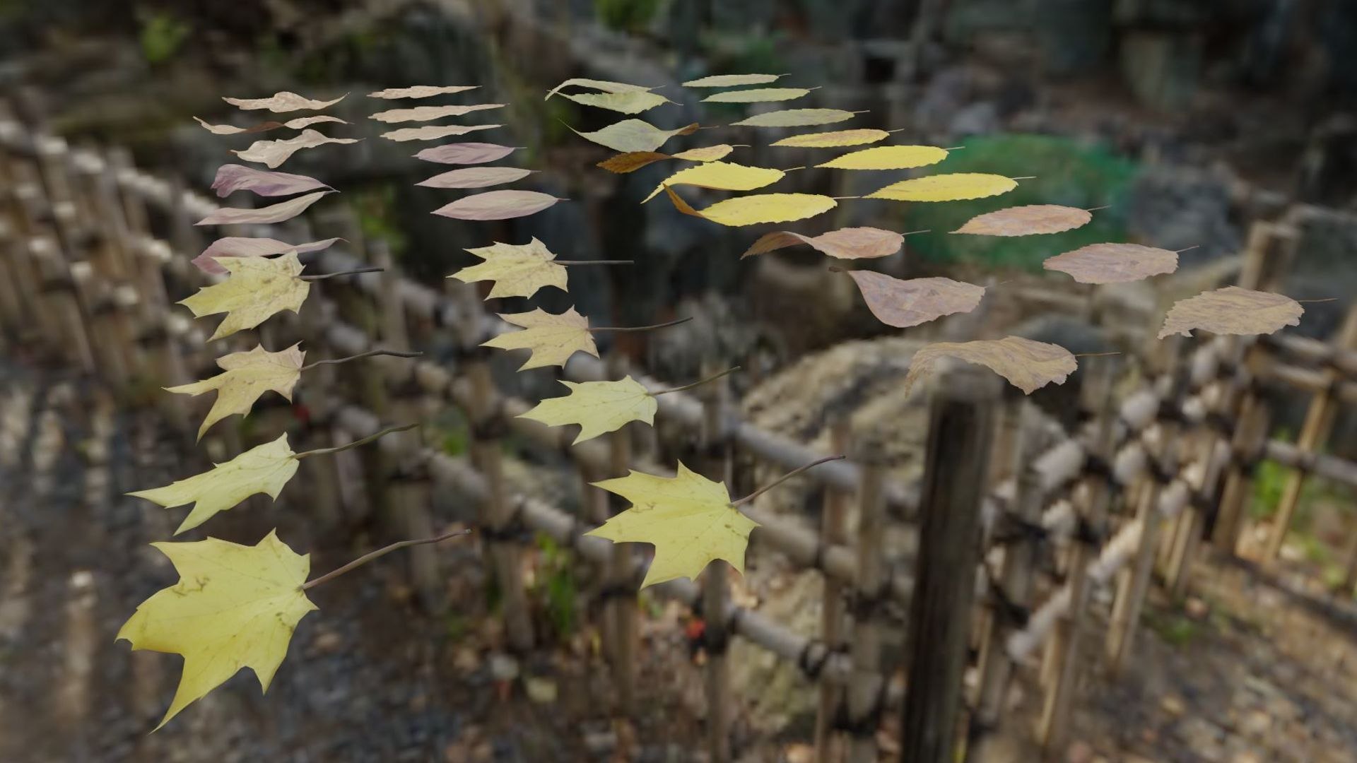3D Fall Autumn Leaves Pack - TurboSquid 1807651