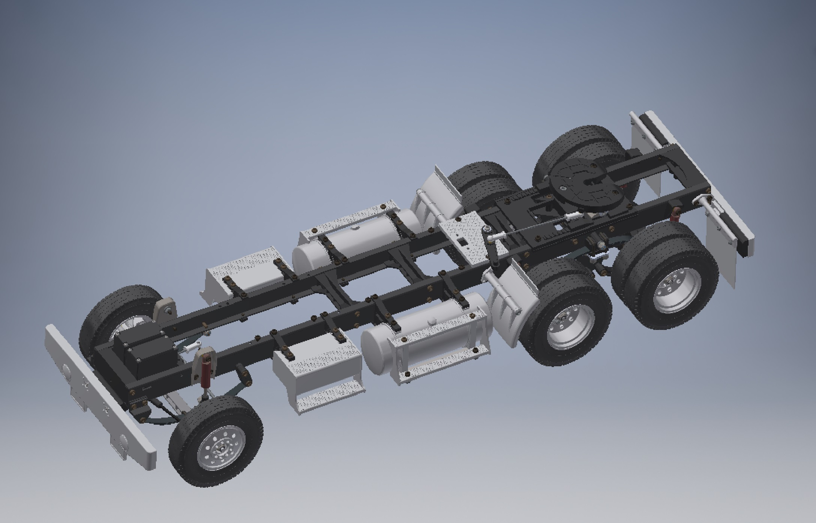 Actros truck Chassis 3d model3D模型 - TurboSquid 1957158