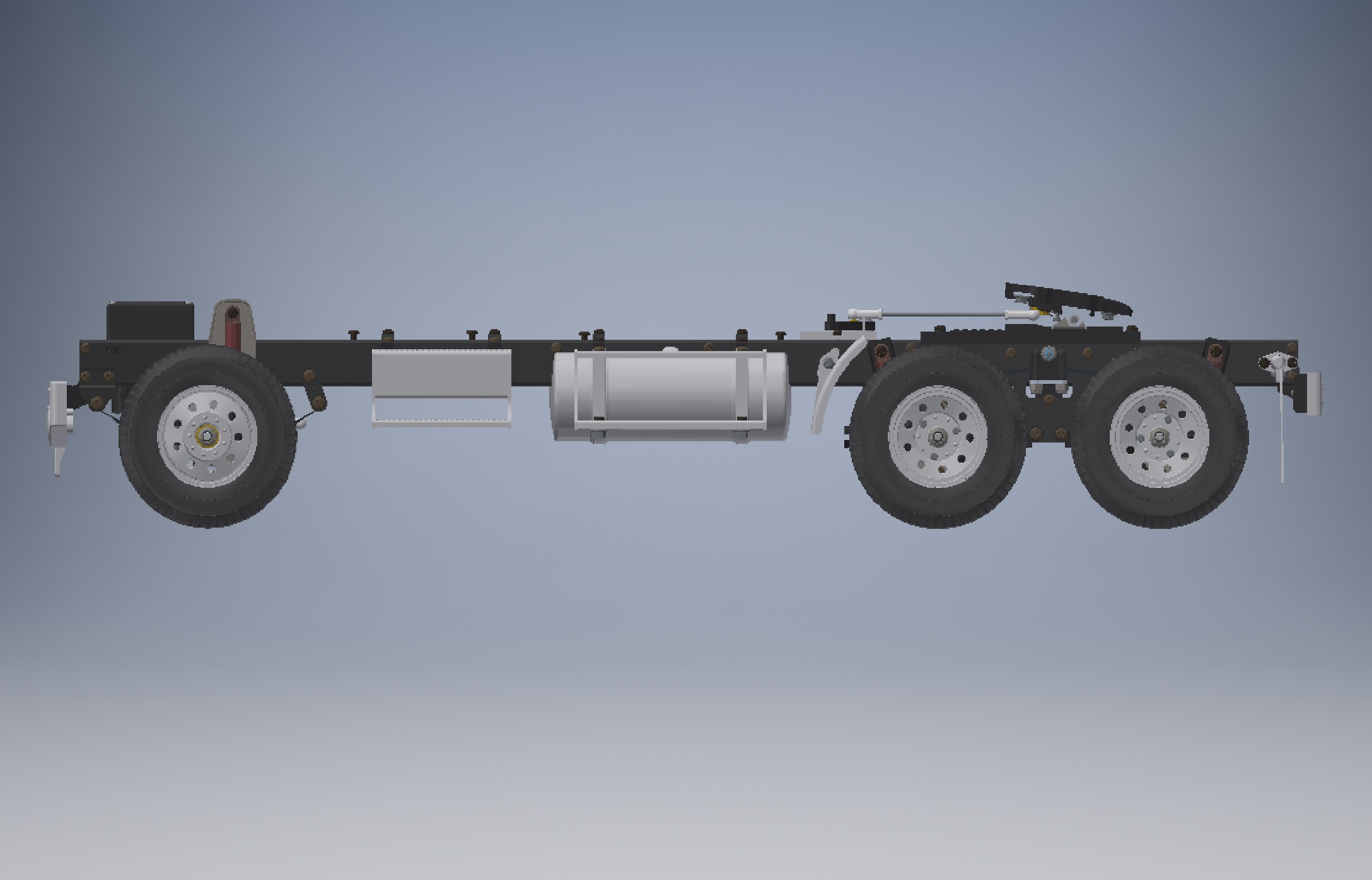 Actros truck Chassis 3d model3D模型 - TurboSquid 1957158