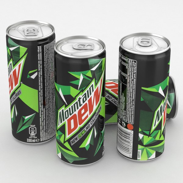 3d beverage mountain dew 330ml model