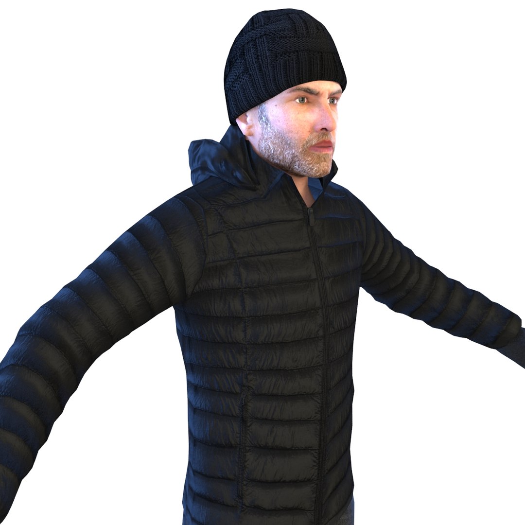 3D Model Man Winter Cap - TurboSquid 1482163